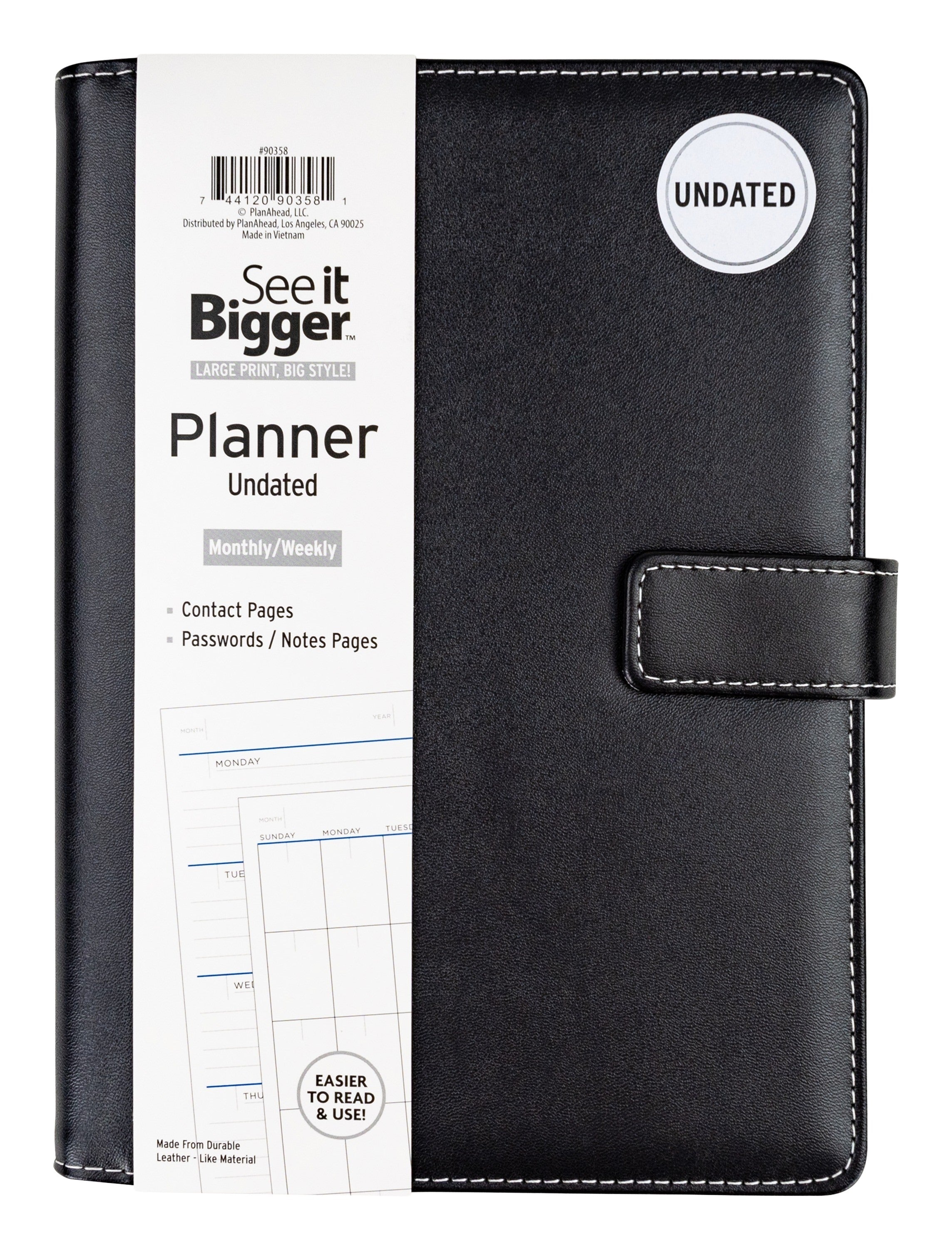 Medium Padfolio Planner - UNDATED – See it Bigger