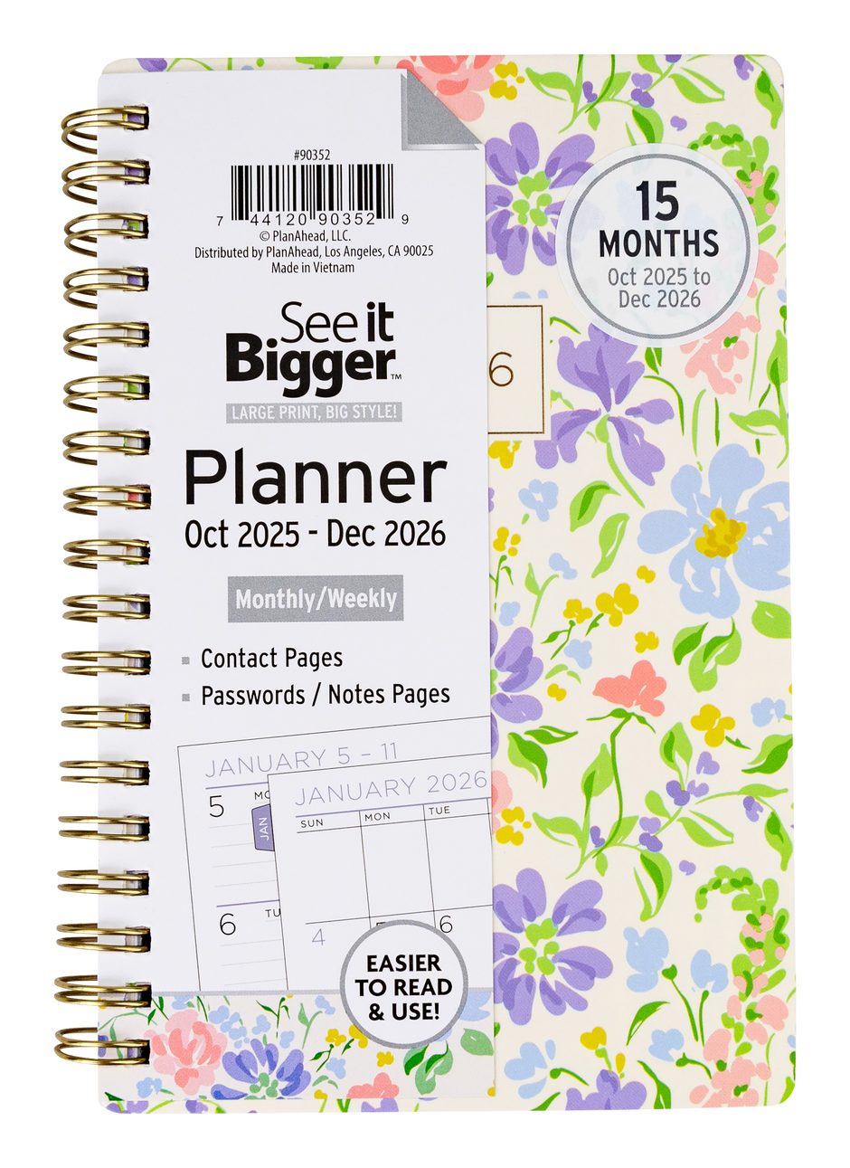 Monthly/Weekly Planners | See It Bigger Large Print Planners – See it ...
