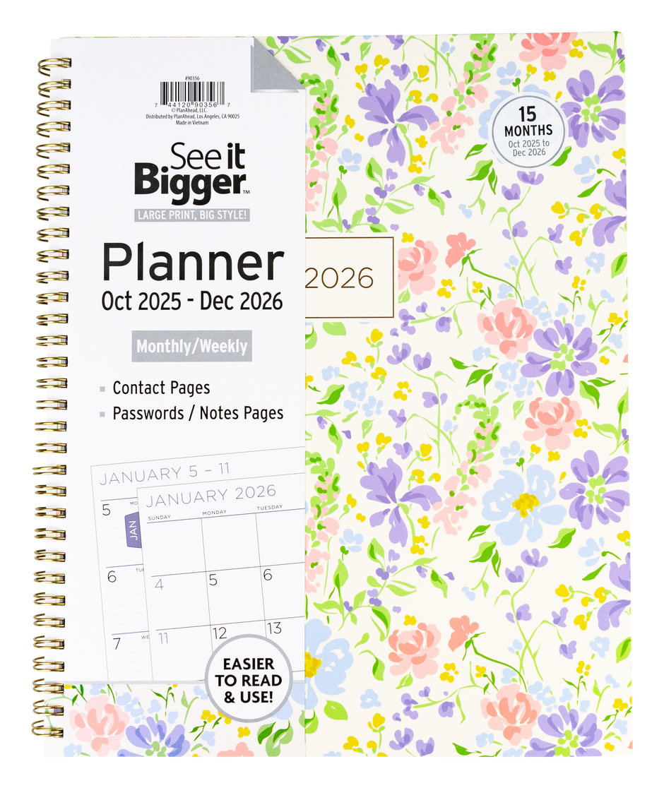 Monthly/Weekly Planners | See It Bigger Large Print Planners – See it ...